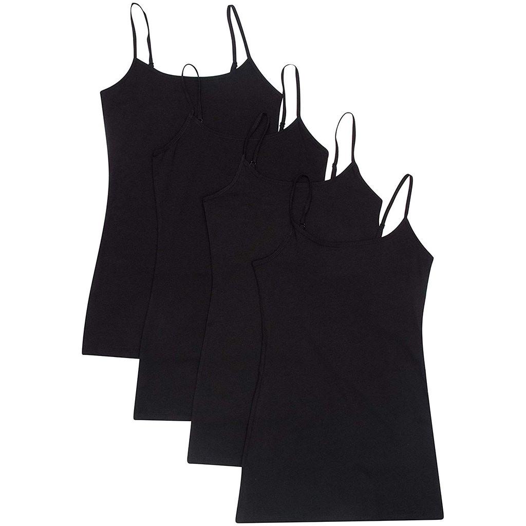 Buy BESTPRODUCT Women 4PC Adjustable Shoulder Vest Top Blouse Casual ...