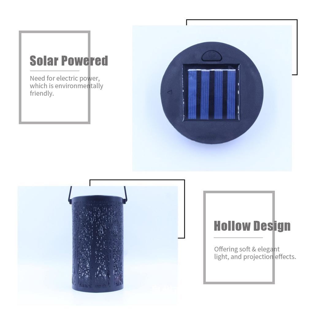 Buy LED Solar Lights Hollow Garden Lights Hanging Tree Shape Projection ...