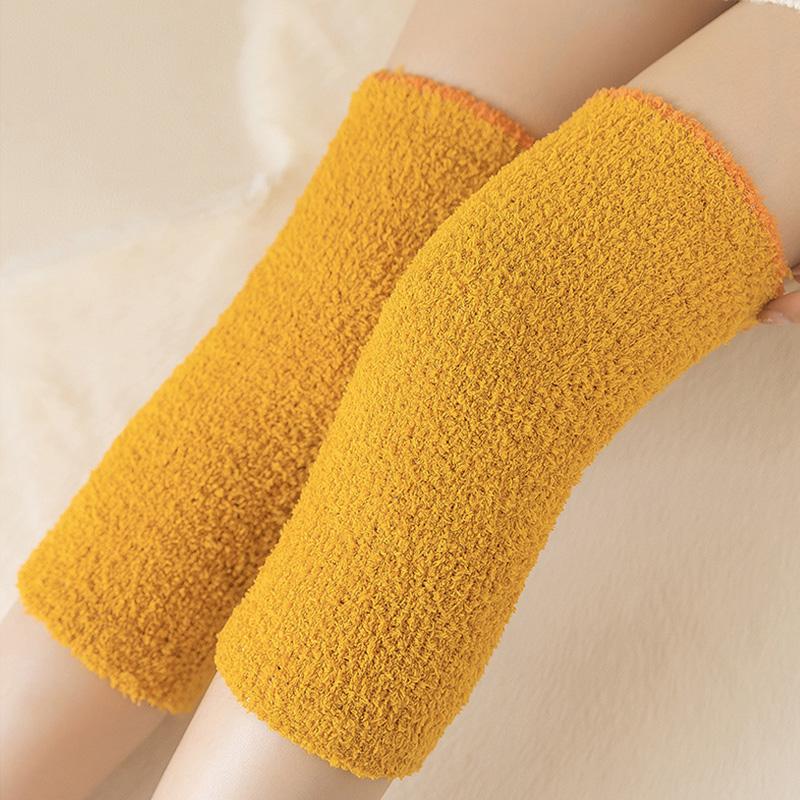 1Pair Knee Trim Women Kneepad Boot Socks Knee Protector Leggings Coral ...