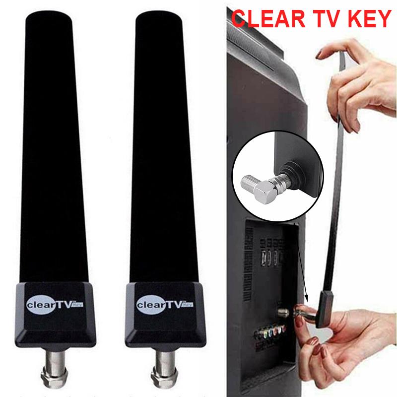 Buy Pdtoweb 2X Clear TV Key 1080P HDTV Satellite Indoor Digital Antenna ...