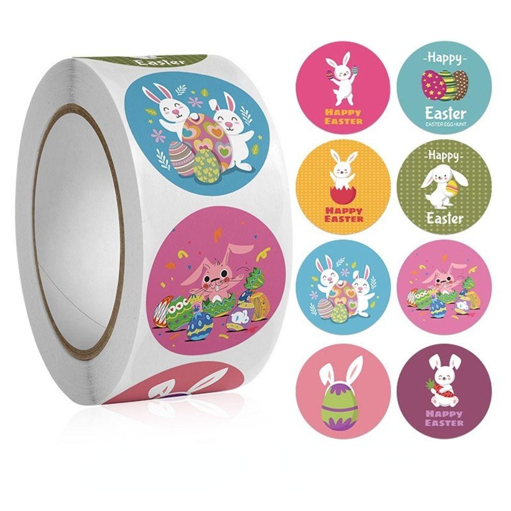 Cheap Party Self Adhesive Label Easter Rabbit Egg Stickers Gifts Bag ...
