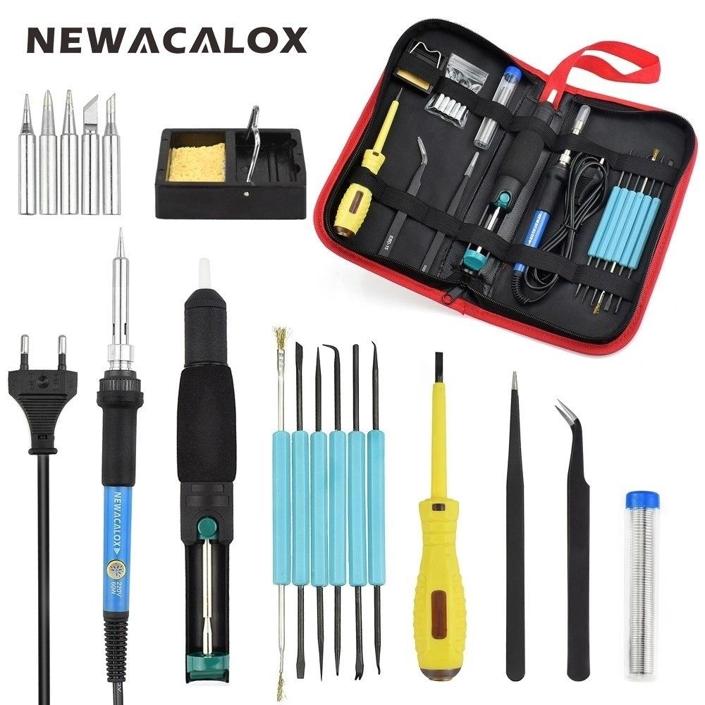 Buy 60W Adjustable Temperature Electric Soldering Iron Kit with Bag Set ...