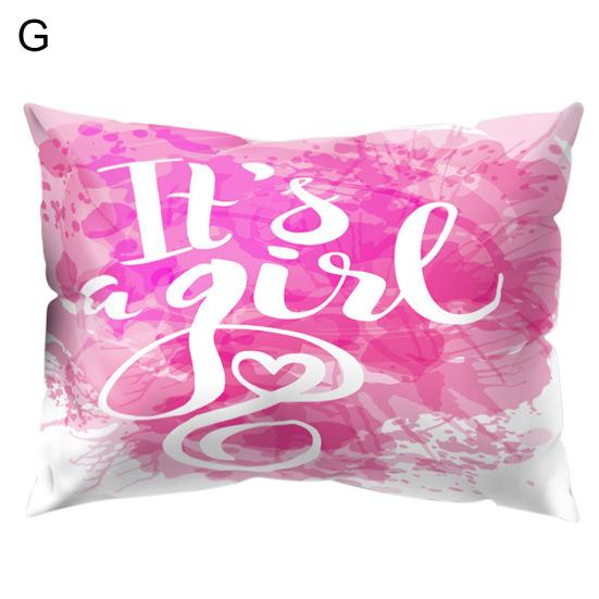 Buy Talos Letters Rectangle Linen Throw Pillow Case Cushion Cover Home ...
