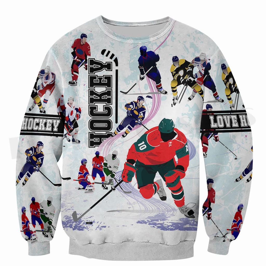 Buy New Fashion Men 'S Hoodie Ice Hockey Sport 3d Printed Sweatshirt ...