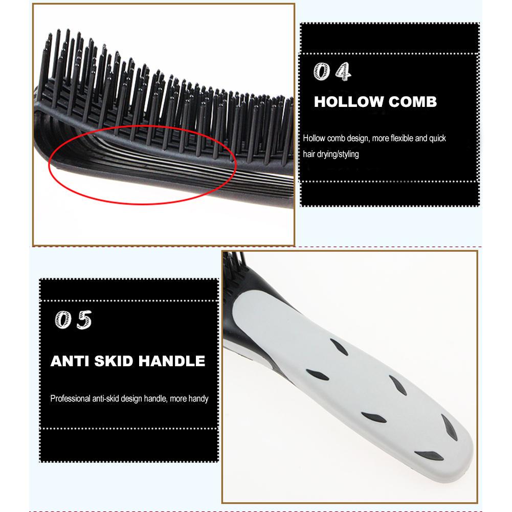 Buy Eight-claw Comb Rubber Handle Scalp Massage Anti-static Combs ...