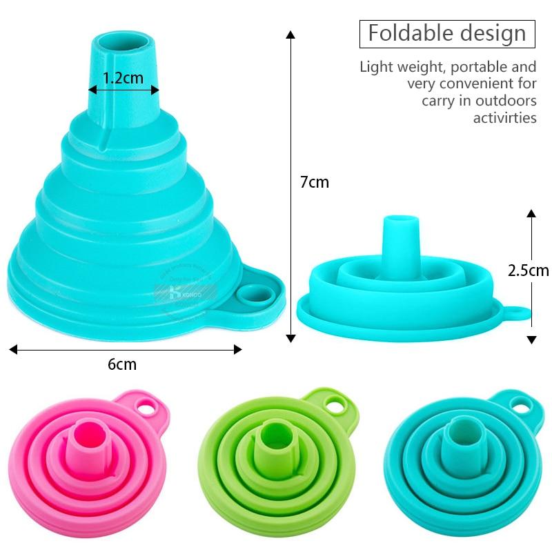 Cheap Silicone Collapsible Funnel for Transferring Liquid Fluid Liquid ...