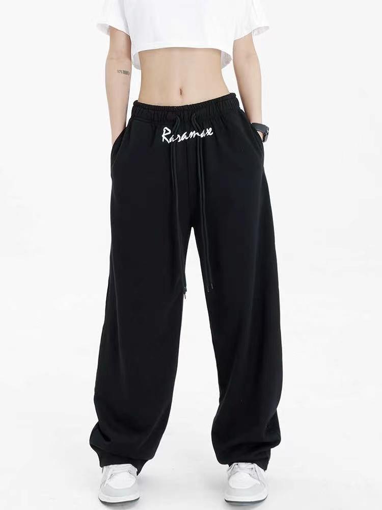 Kaufe Frühling und Herbst Damenmode Damen High Waist Hose Loose Wide ...