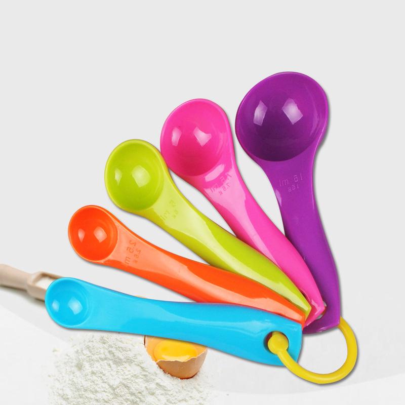 5Pcs/Set Fashion Kitchen Colourworks Measuring Spoons Spoon Cup Baking ...