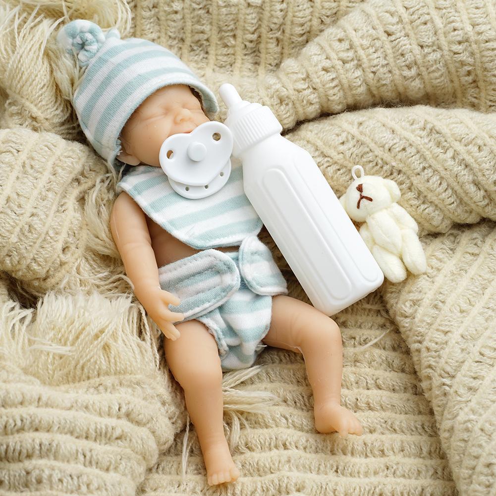 Buy 6 Inch 15Cm Bebes Dolls Silicone Full Body Sleeping Doll Mini ...