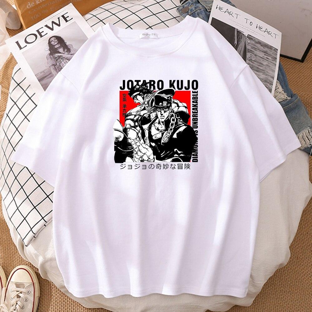 Satın alın Japan Manga Jojo Jotaro Kujo Black Printing Men T Shirt ...