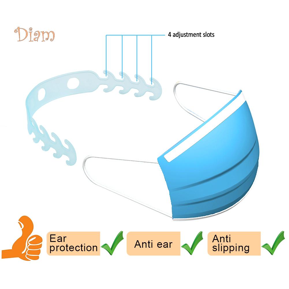 Tenfyer 5Pcs Soft Face Mask Ear Hooks Buckle Kids Adjustable Earache ...