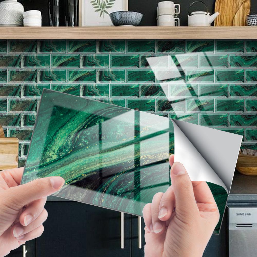 Buy 12Pcs 3D Crystal Tile Sticker Self-adhesive Waterproof Imitation ...