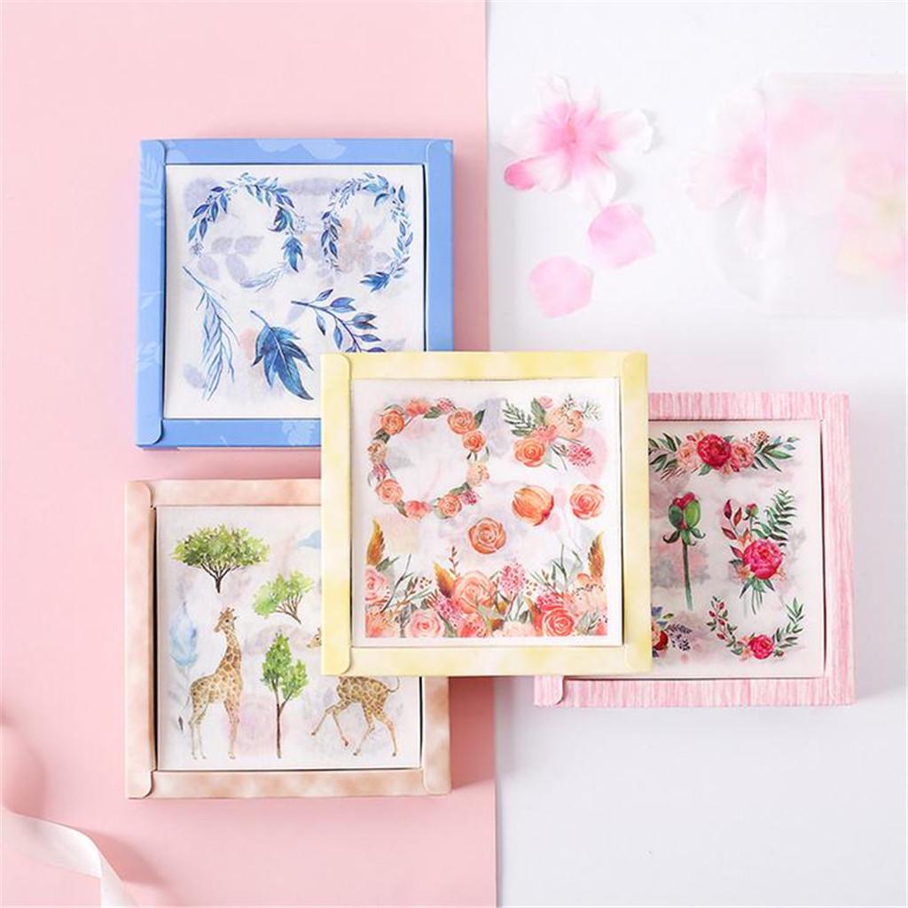 Buy Gift Box Set Sticker Creative Paper Sticker Diary DIY Decorative ...