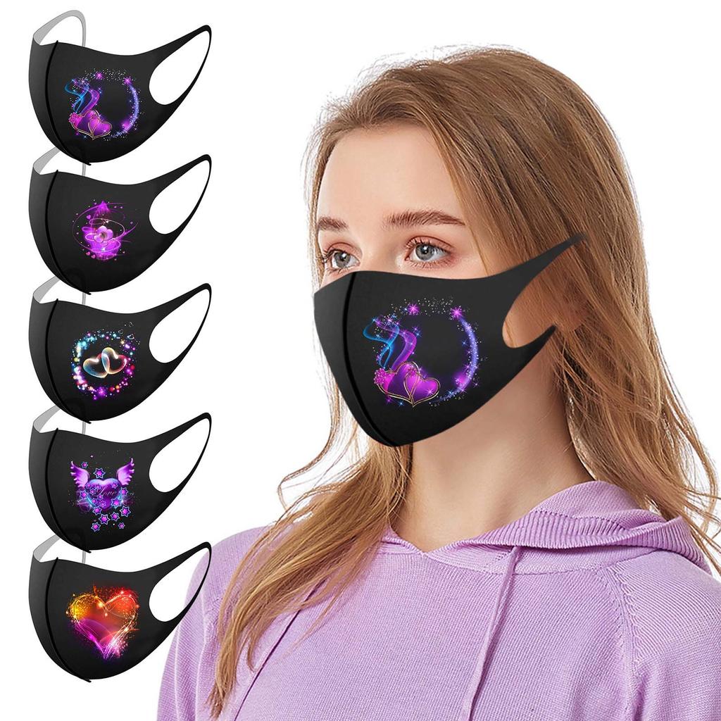 Buy [MMS] 1PC Adult's Valentine's Day Prints Protection Face Mask ...