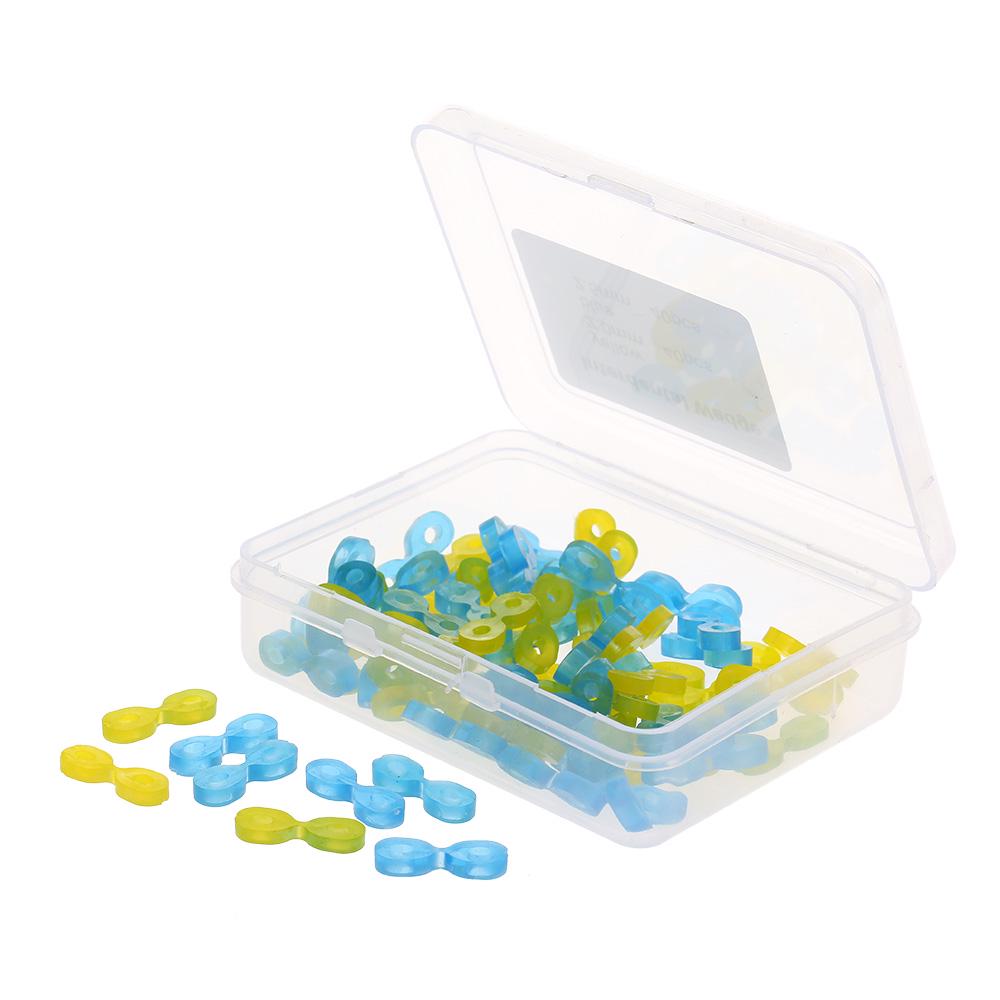 80pcs/set Dental Elastic Fixing Wedges Matrix Matrices Rubber Dam ...