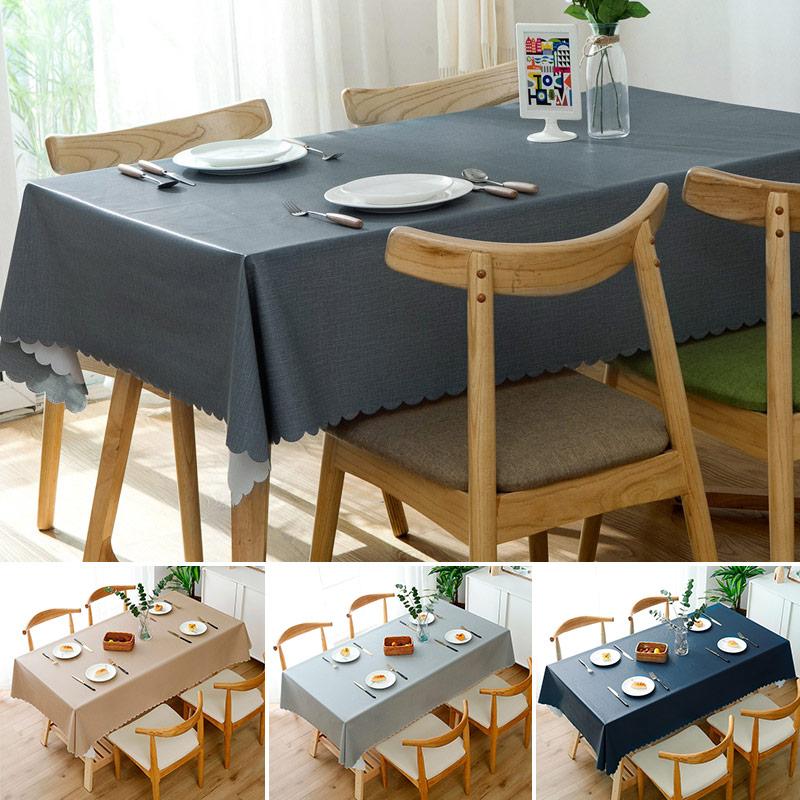 1PC Solid color Rectangular Tablecloths Home Decor Table Cover Table ...