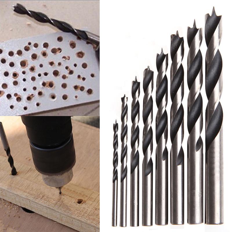 Mayitr 8Pcs 3mm-10mm High Carbon Steel Woodworking Metal Wood Drill ...