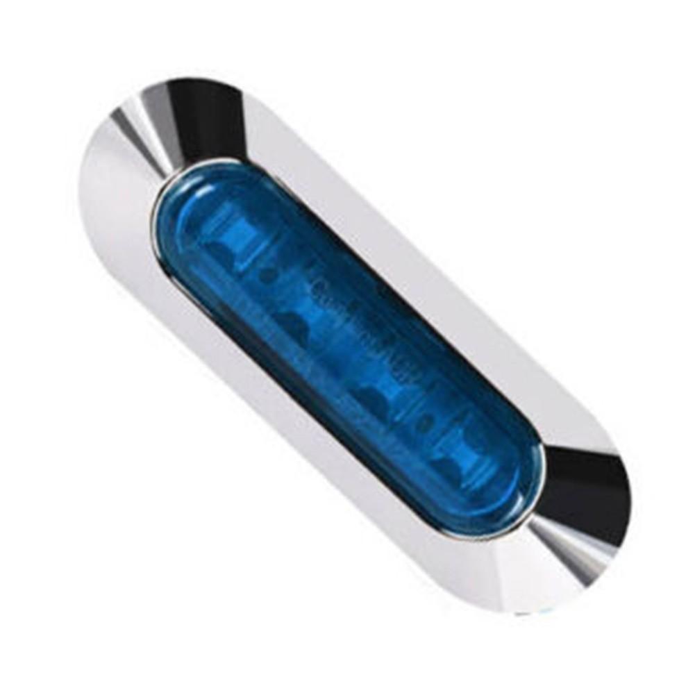 4 LED Side Marker Lights Blue Buses DC 12V-24V Lamp uygun fiyatlı satın ...