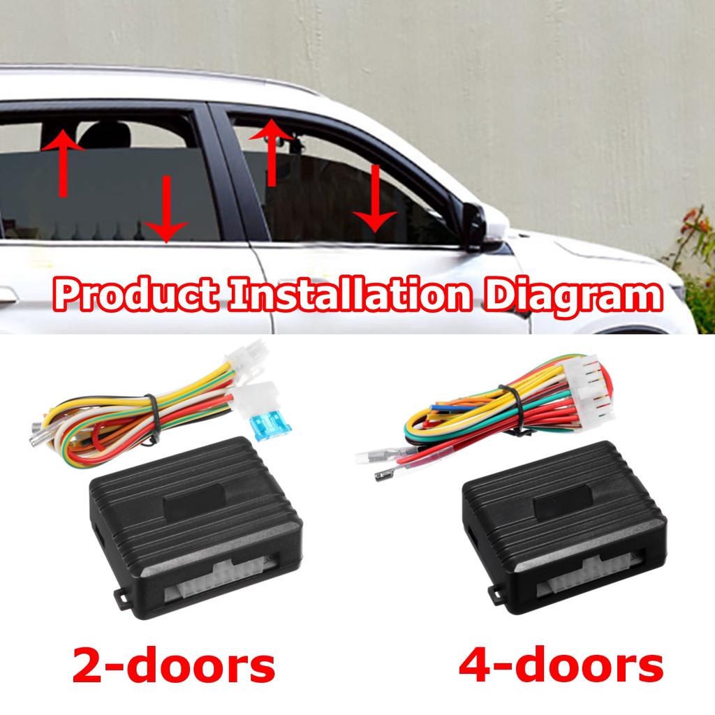 Buy Universal 12V Car Power Window Roll Up Closer For 2/4 Doors Vehicle ...