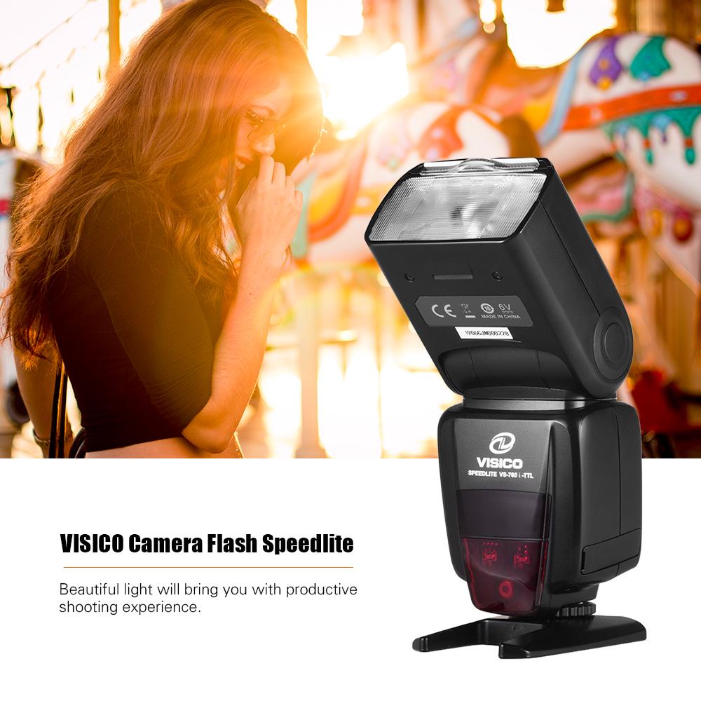 Buy VISICO Camera Flash Speedlite TTL Speedlight Built-in 2.4G Wireless ...