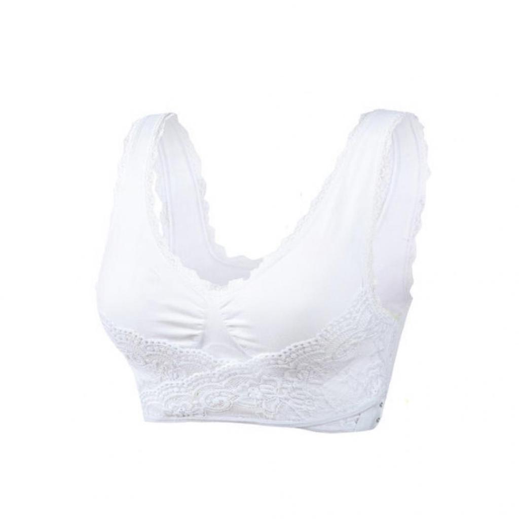 Buy Solid Color Lace Front Cross Push-Up Padded Breathable Gym Yoga ...