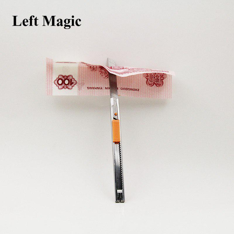 Buy The Blade Trick Masuda Magic Tricks Knife Thru Bill Magic Porps ...