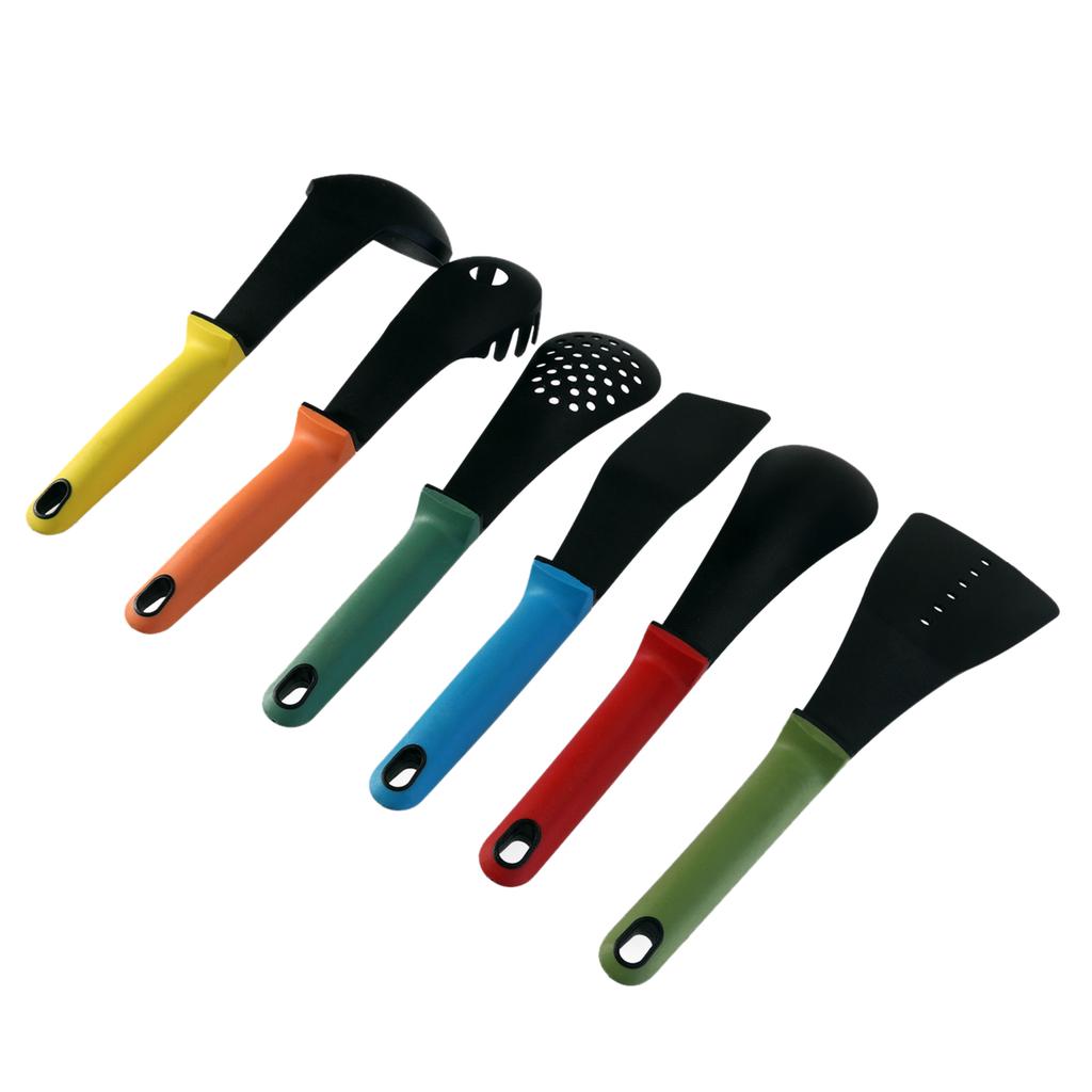 Buy 6-in-1 Non-stick Heat Resistant Nylon Soup Ladle Spoon Spatula ...
