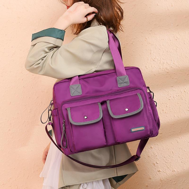 Buy Multi-pocket HandBag Women Handbag Waterproof Nylon Bags Casual ...