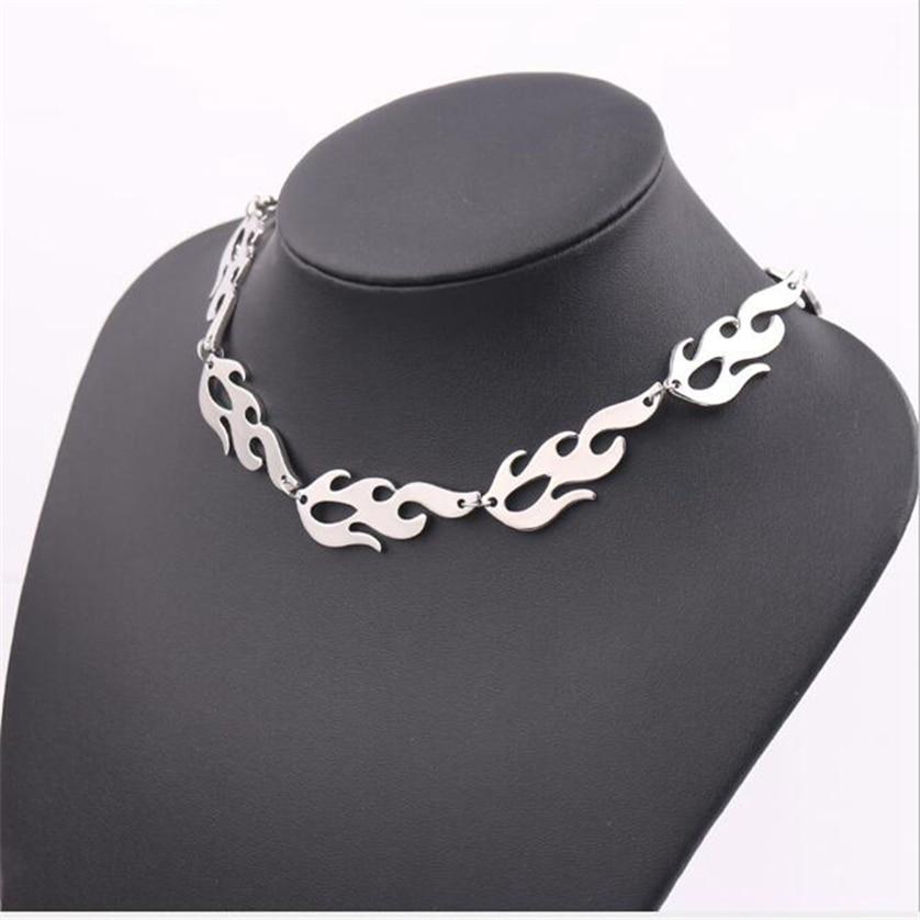 Buy Fashion Flame Necklace Choker Necklaces Trendy Hip-hop Gift 1Pc ...