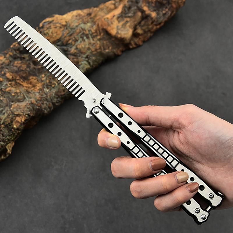 Buy Foldable Butterfly Comb Portable Anti-slip Stainless Steel ...