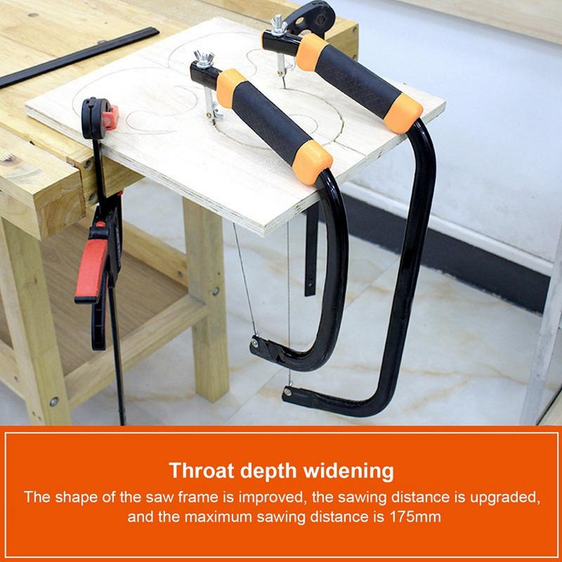 Buy 12 Inch Adjustable Saw U-Shape Coping Jig Saw with 20 Saw Blades ...