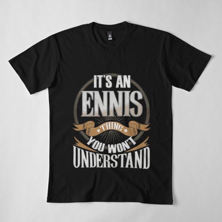 Buy Men Premium Cotton Harajuku T-Shirt Ennis Name It S An Print Tees ...