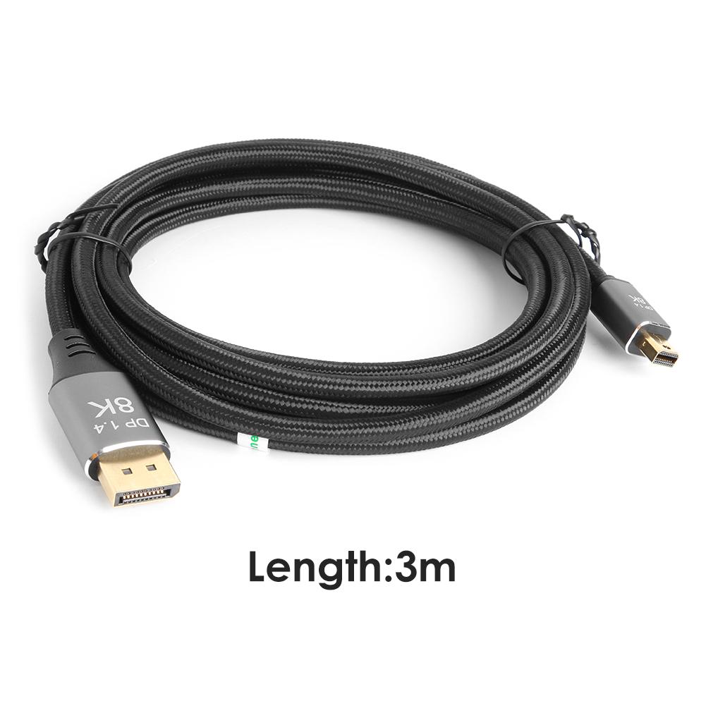 Cheap B0305 8K/60Hz Mini DP to DP Cable Male to Male DisplayPort 1.4 ...
