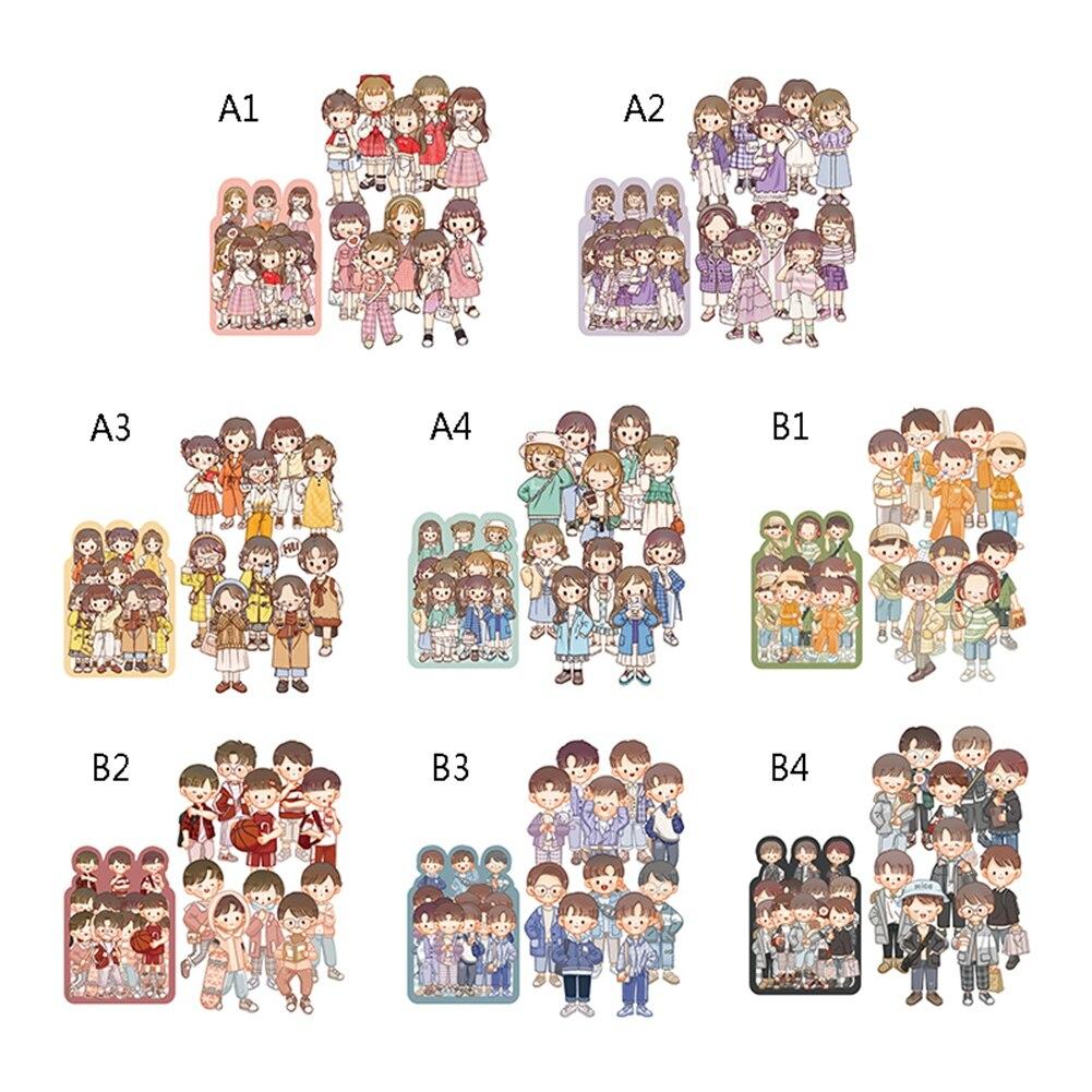 Outfits 6 sheets - Boys and Girls Stickers Dresses Cartoon People ...