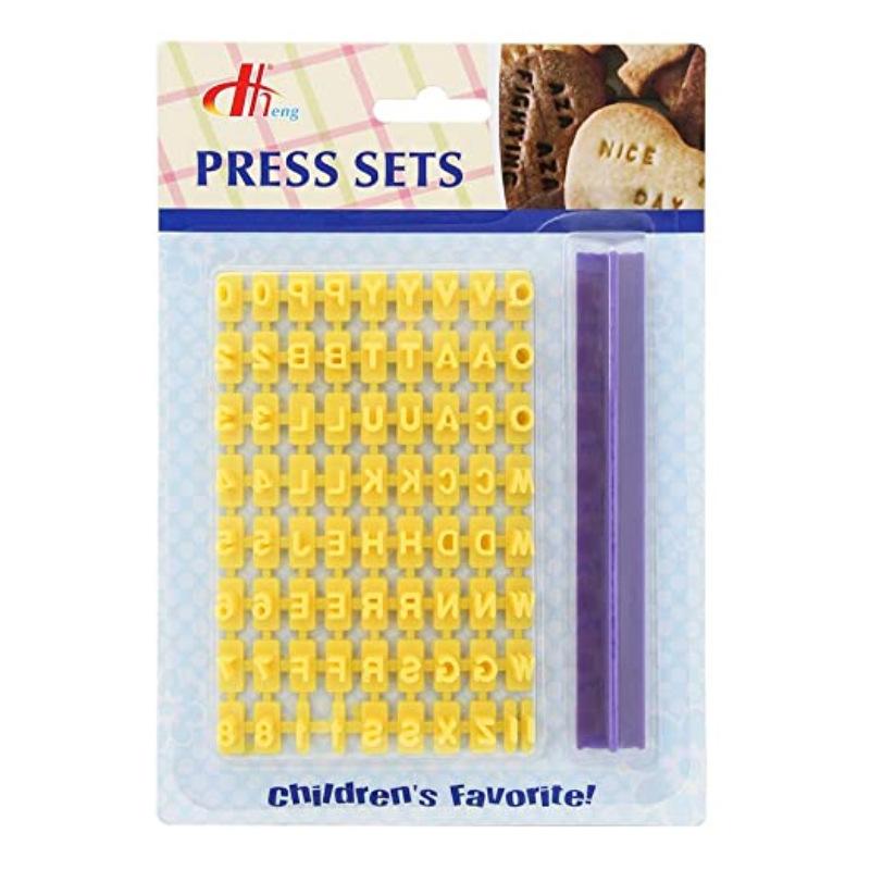 Alphanumeric Stamp Biscuit Die DIY Cake Baking Mould Cookie Alphabet ...