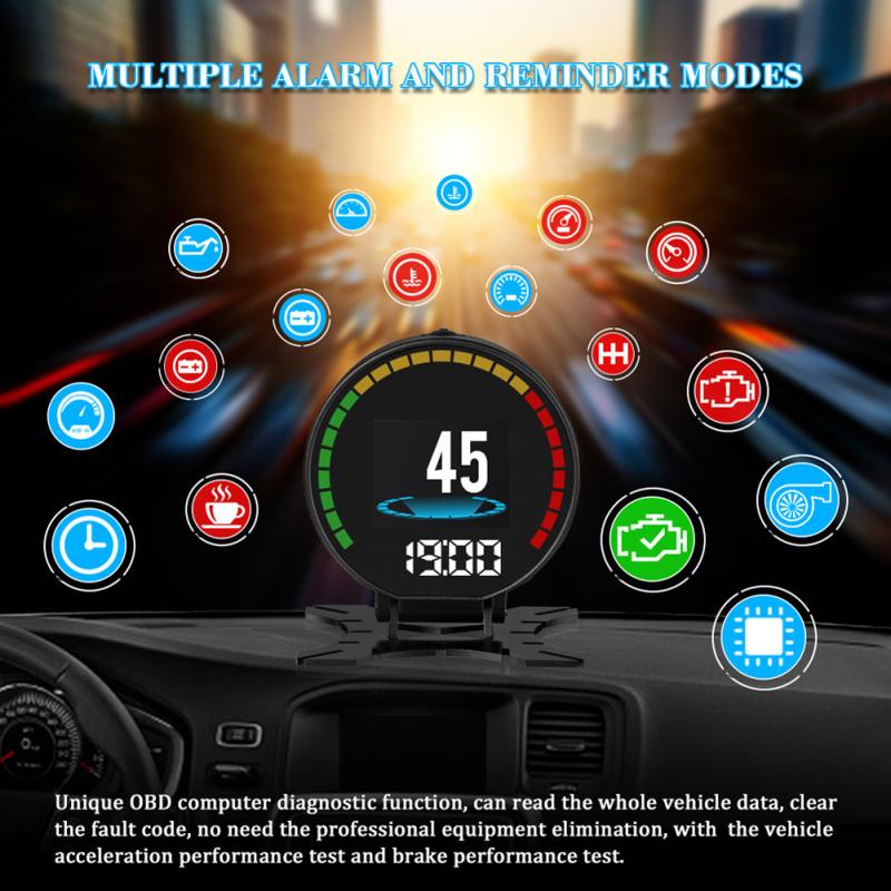 Satın alın Car Obd Hud Head-up Display Multi-functional Speedometer ...