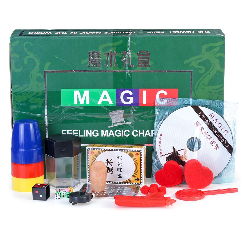 Buy Household Green Magic Gift Box Magic Prop Set Children's Magic Toy ...