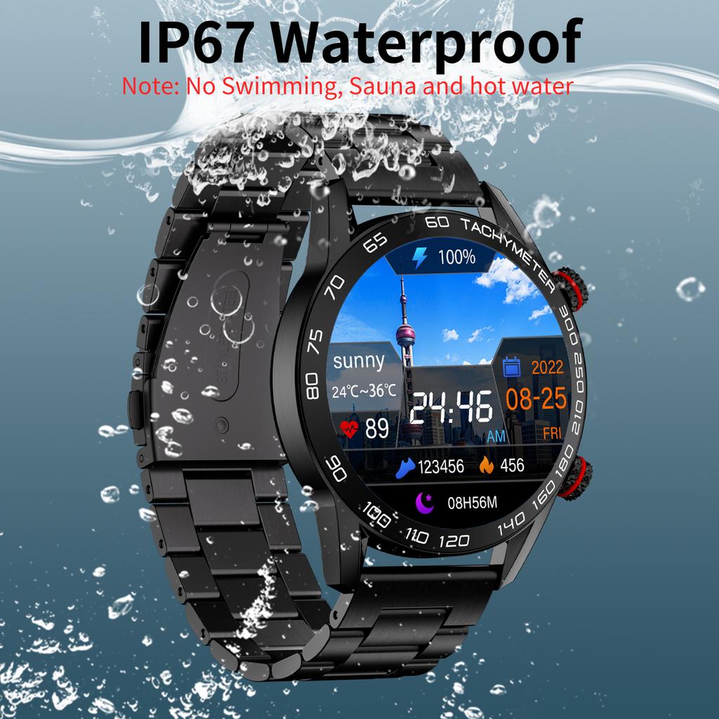 💰Kjøp SACOSDING 2022 New Bluetooth Call AMOLED Smart Watch Men Music ...