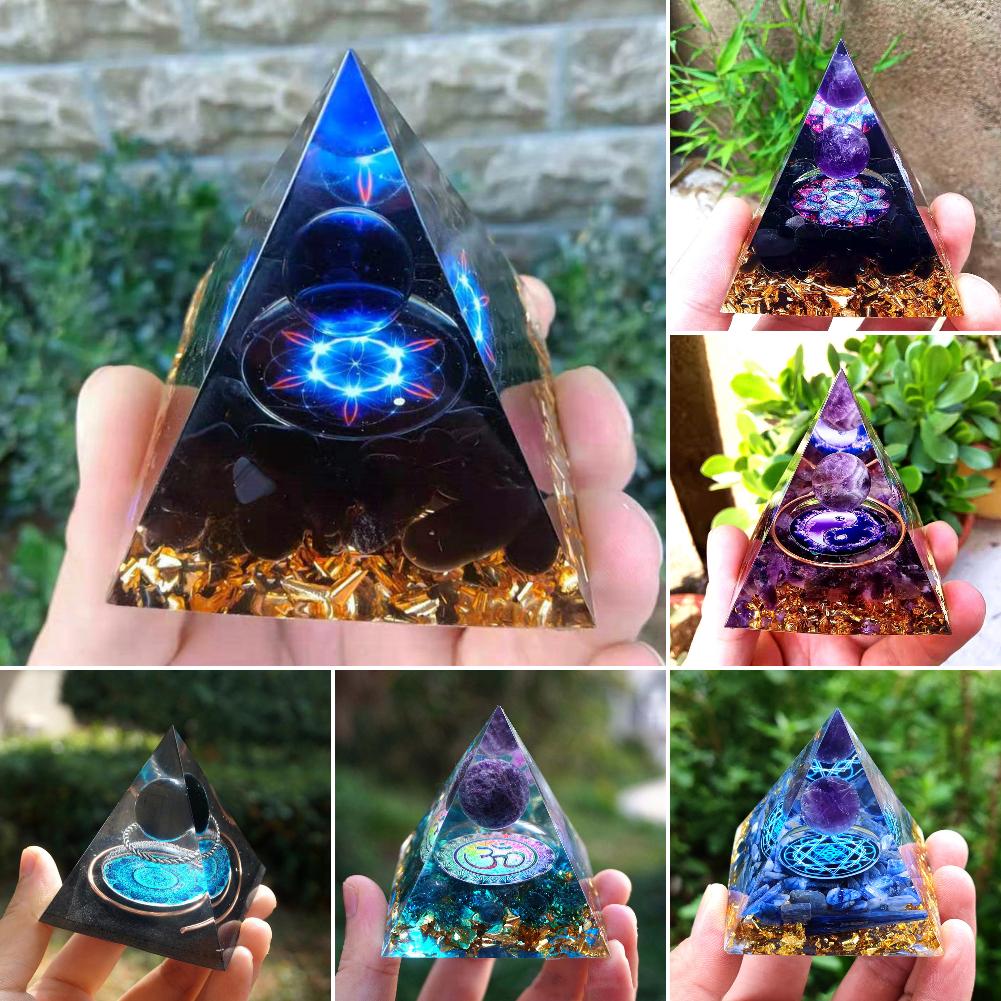 5cm Orgonite Pyramid Energy Generator Orgone Pyramid Healing Natural ...