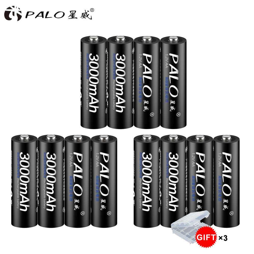 PALO 12pcs Baterie reîncărcabilă 3AA AAA originală 1100mAh 1.2V AAA ...