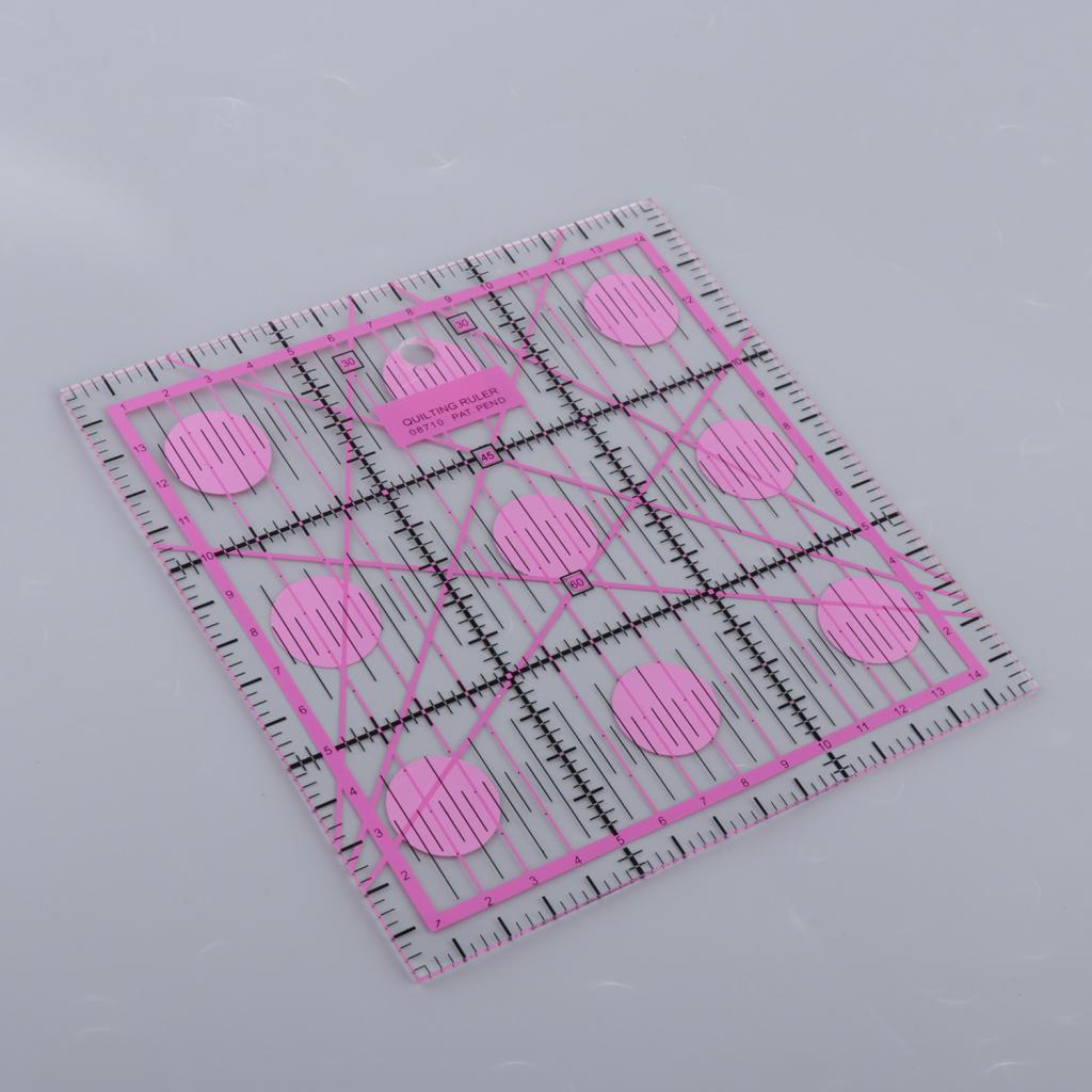 Buy Acrylic Square Quilting Template Patchwork Tailor Sewing Ruler ...
