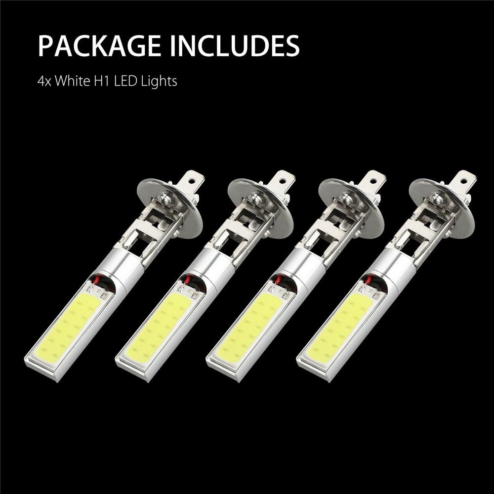 Buy 6000K White H1/H3 CREE LED Headlight High Low Beam Light SMD Bulbs ...