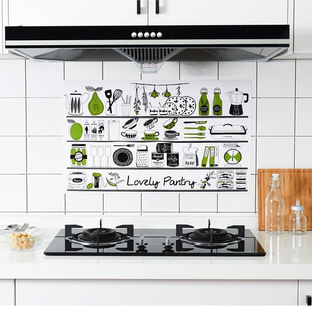Heat Resisting Self-adhesive Paper Kitchen Sticker Leak-proof Oil-proof ...