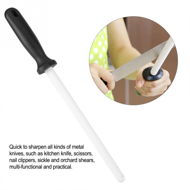 8inch Ceramic Sharpening Rod Stick Sharpener Stone for Kitchen Knife ...