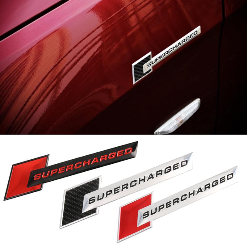 Buy 1pcs Car Emblem Sticker Decal For Supercharged Badges Emblems at ...