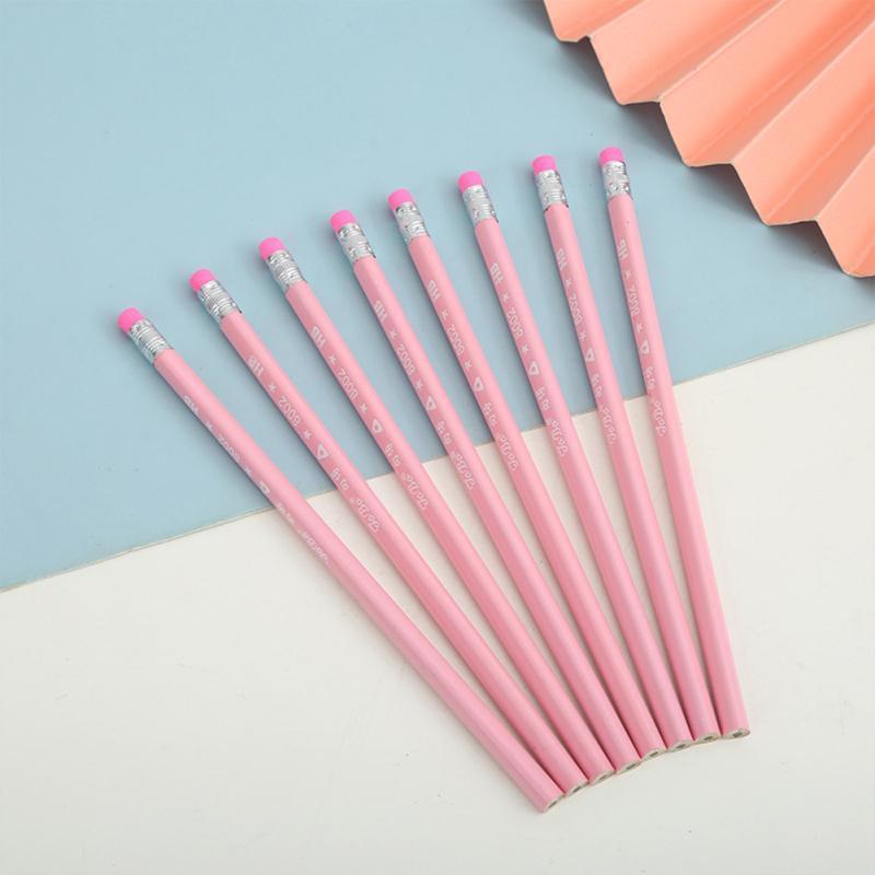 Buy 36 Pcs Wooden HB Pencil Candy Color Barrel Student Writing Pen With ...