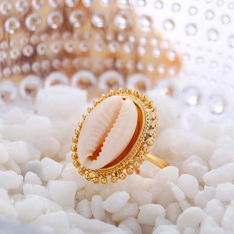 Buy Bohemian Antique Shell Summer Beach Conch Women Girl Charming Metal ...