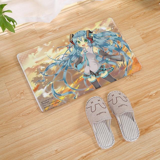 Buy Hatsune Miku Printing Doormat Insole Kitchen Mat Carpet Welcome ...