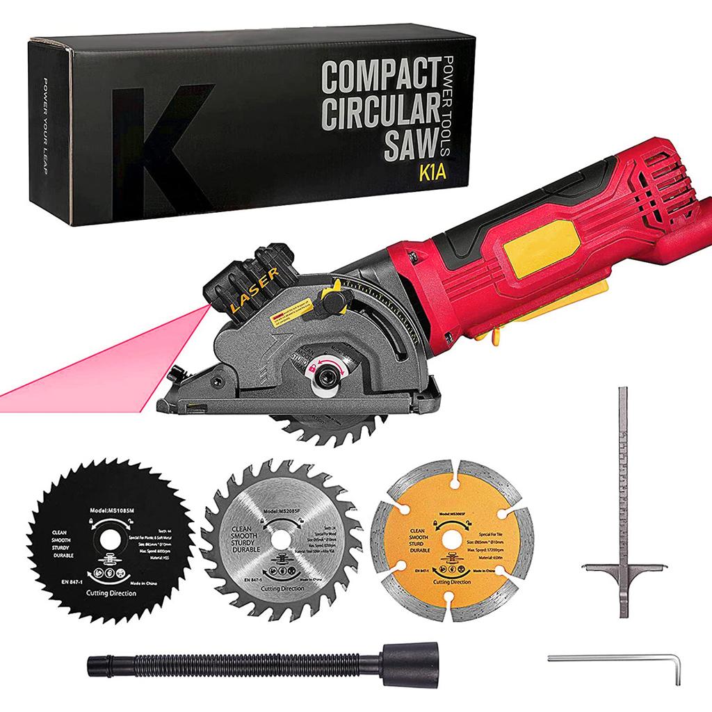 Buy Mini Circular Saw 4.8Amp Compact Circular Saw 3700RPM with Laser ...