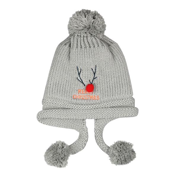 Buy Winter Warm Wool Knitted Hat Christmas Deer Pattern Thick Crochet ...